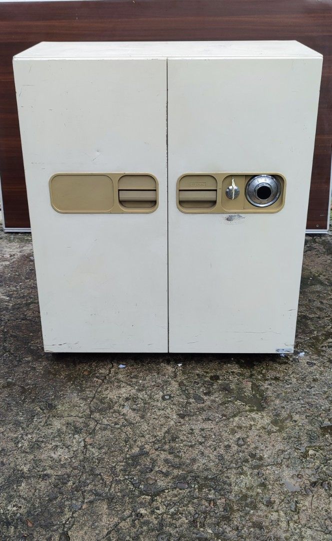 2door slim type Heavy Duty Fire Proof Safety Vault, Furniture & Home ...