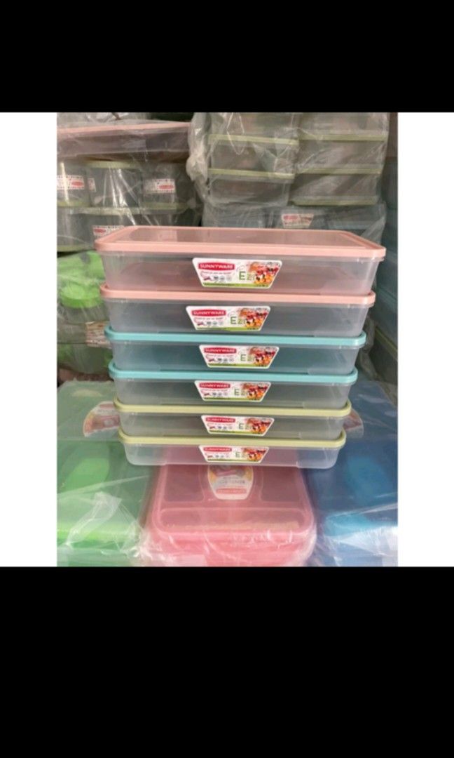 728 sunnyware 1.8L rectangular ezi food keeper /container, Furniture ...