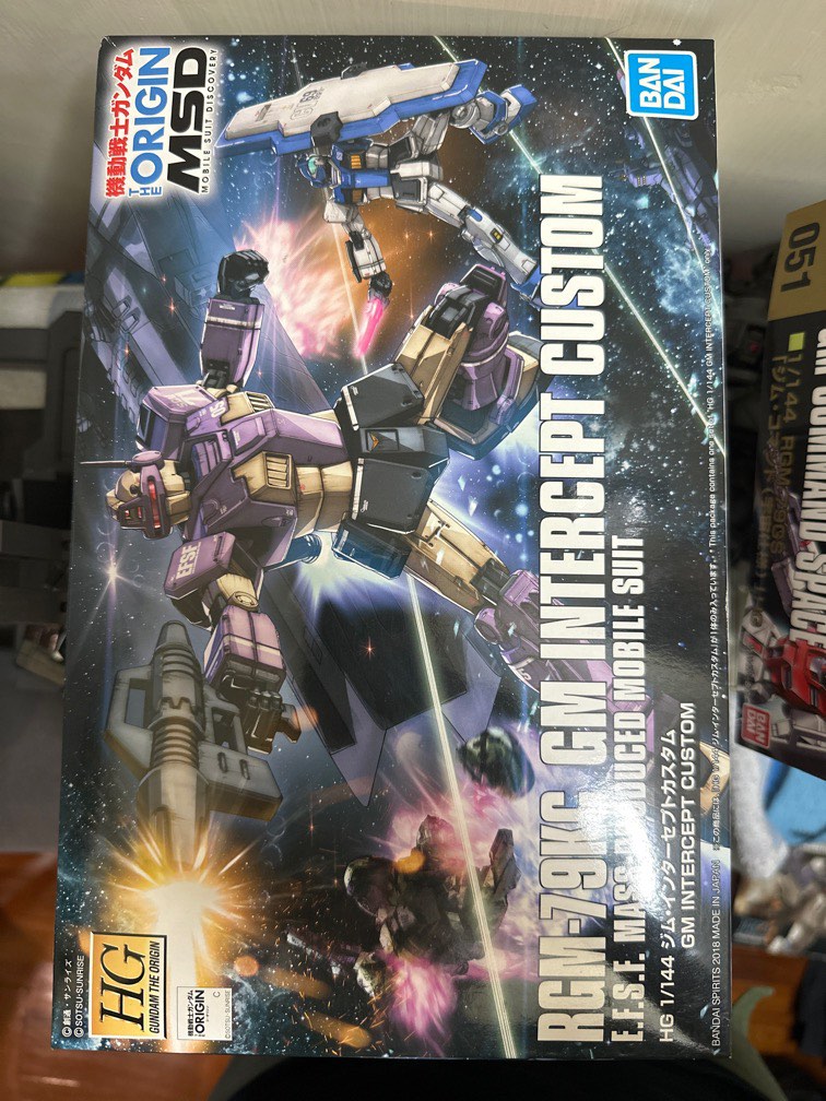 全新六盒 吉姆HG GM the origin msd rgm 79hc command space guard powerred ...