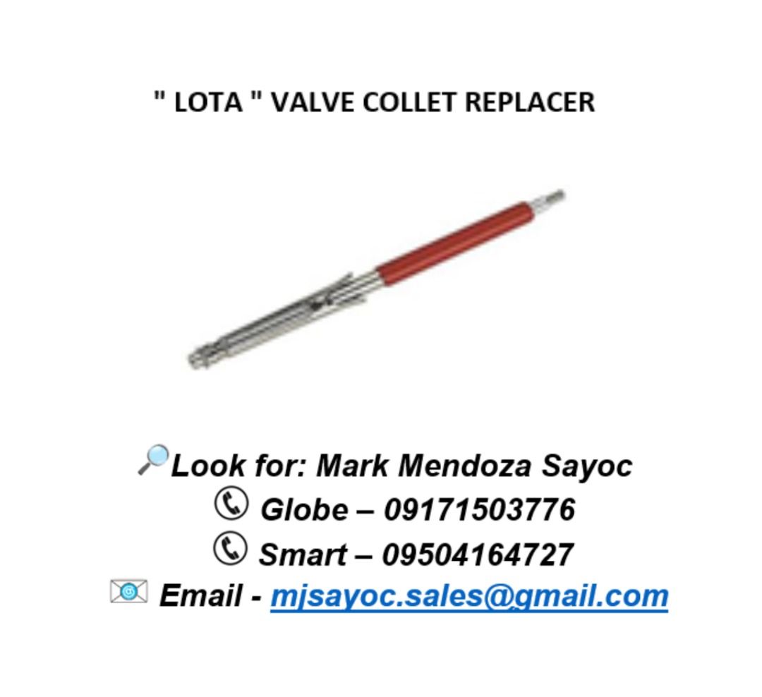 " LOTA " VALVE COLLET REPLACER, Commercial & Industrial, Construction ...