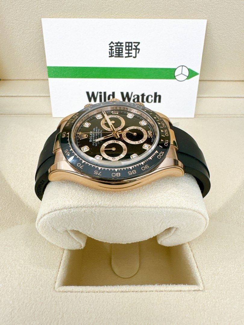二手 Rolex Daytona 116515G black 2022 with RX8, 名牌, 手錶 - Carousell