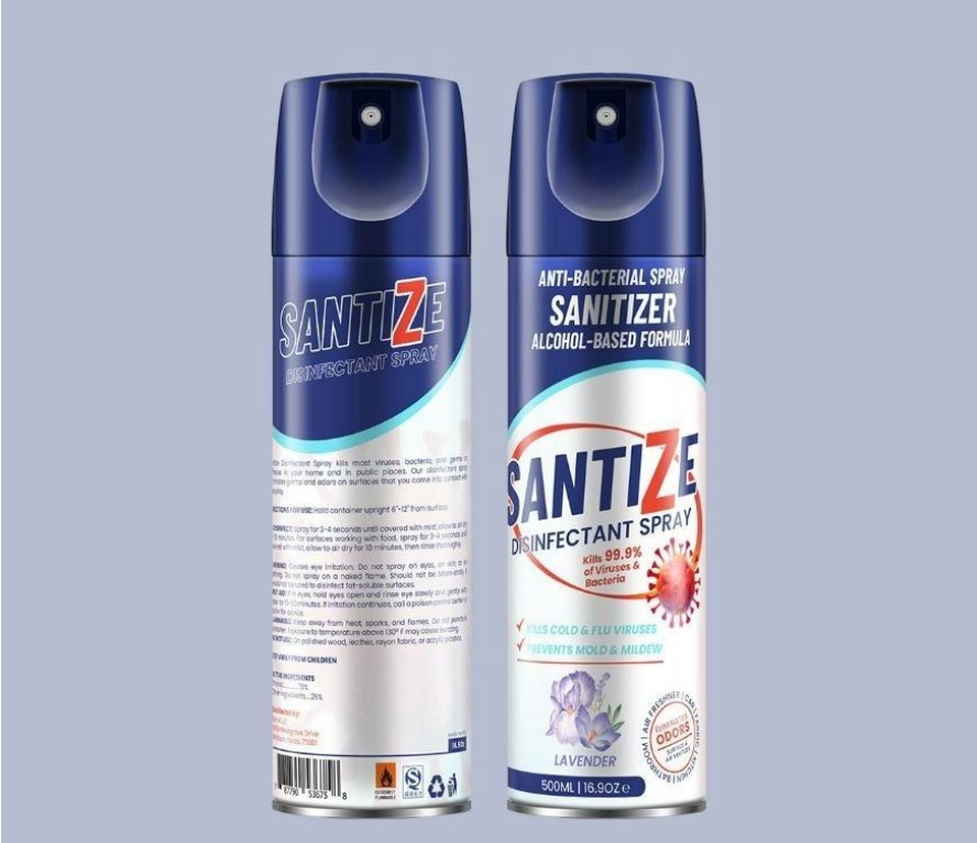 【有效殺菌】歐洲熱賣 Sanitize disinfectant spray/ 消毒噴霧/ 含酒精/ 消除難聞氣味/ 食具消毒, 美容＆個人 ...