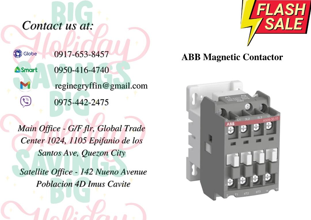 ABB Magnetic Contactor, Commercial & Industrial, Industrial Equipment ...