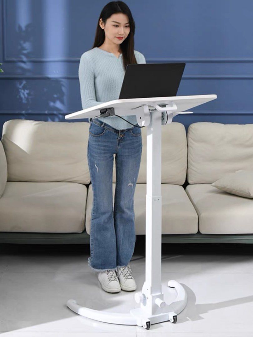Adjustable portable standing table, Furniture & Home Living, Furniture ...