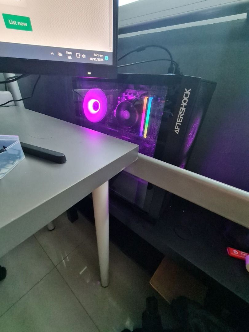 [9 Months Old] Aftershock RTX 3060Ti RGB Gaming PC with Ryzen 5 5600 ...