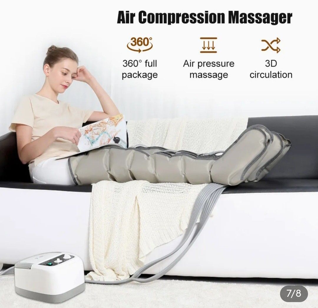 Air Compression Leg Therapy, Health & Nutrition, Massage Devices on ...