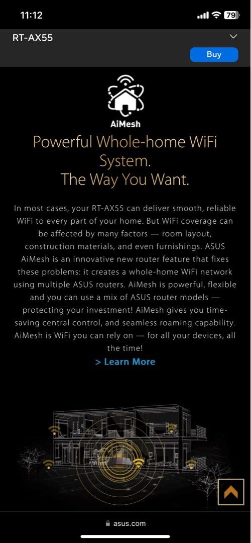 Asus Dual Band WiFi 6 (802.11ax) Mesh Router ( RT-AX55 ), Computers & Tech, Parts & Accessories ...