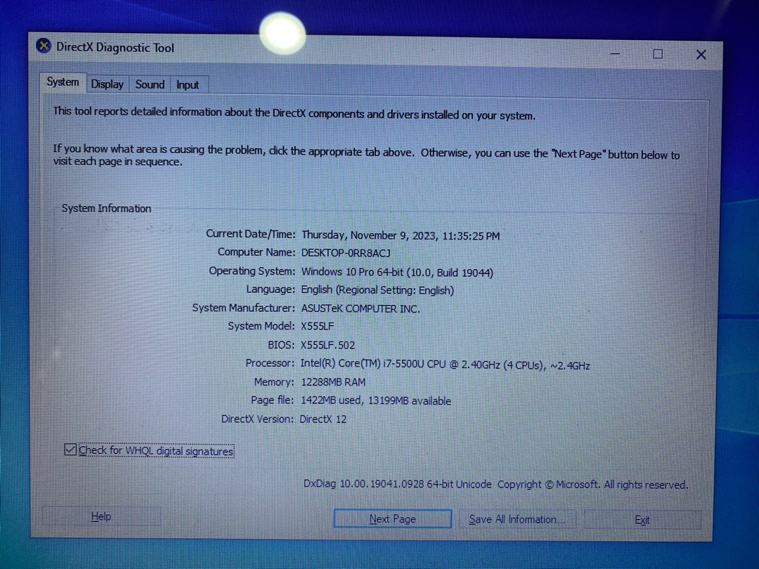 ASUS i7-5TH GEN 12GB RAM 1TERA HDD 940MX NVDIA with issues, Computers ...