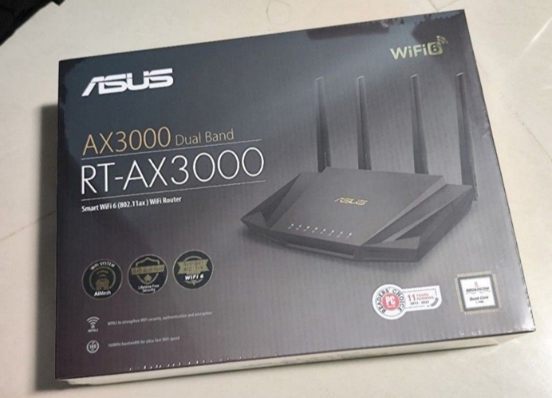 ASUS RT-AX3000 Router, Computers & Tech, Parts & Accessories ...