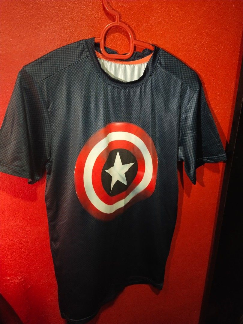 Baju Avengers Captain America, Men's Fashion, Activewear on Carousell