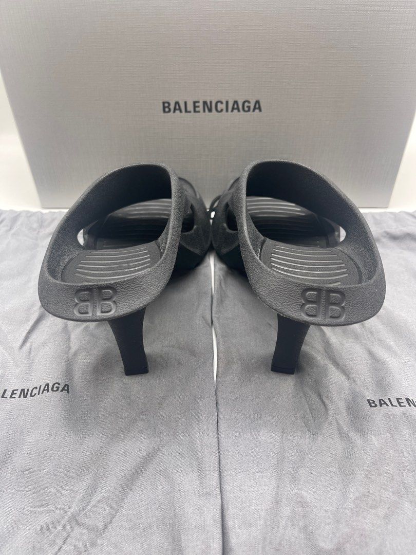 Balenciaga x Crocs Mold High Heel Sandals, Luxury, Sneakers & Footwear ...