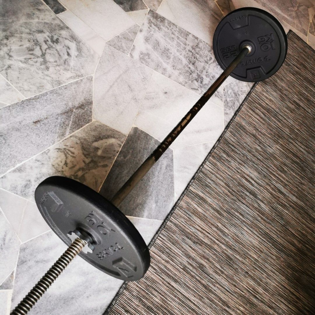 Bar bell sets 2x10kg, Sports Equipment, Exercise & Fitness, Weights ...