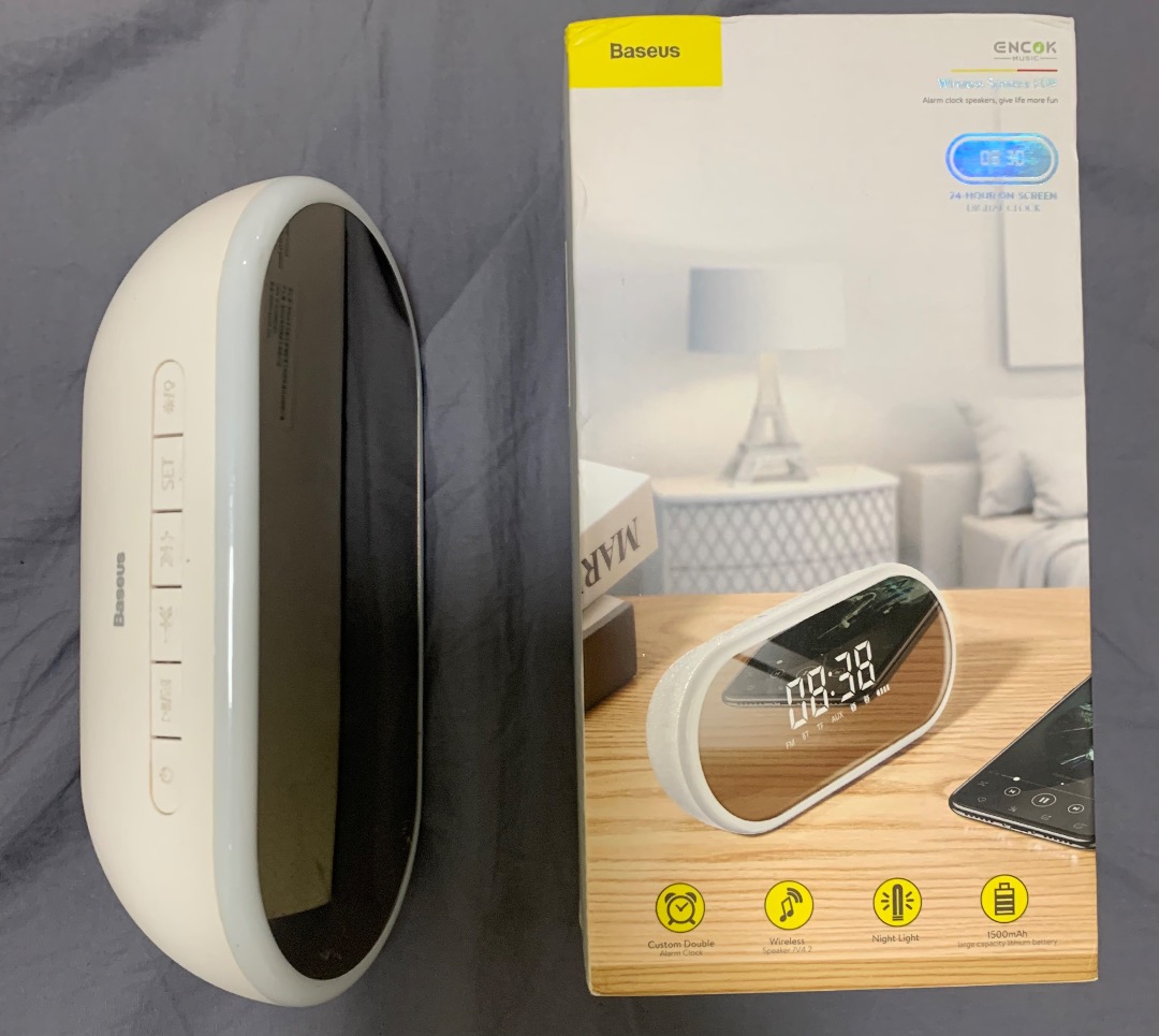 Baseus Encok Wireless Speaker E09 - Cool Smart Alarm Clock, Audio ...