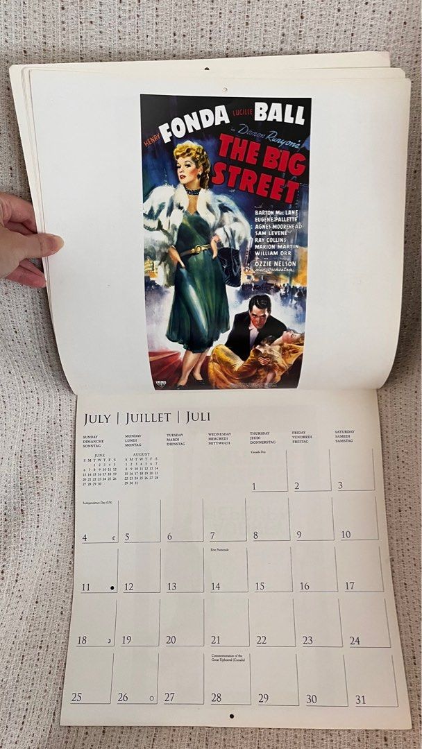 Beautiful Vintage Classic Movie Posters Calendar, Hobbies & Toys ...