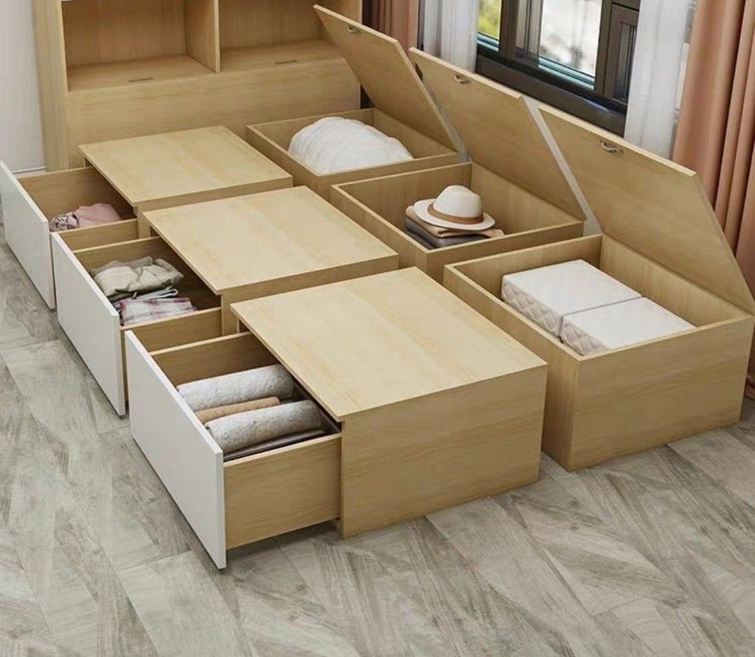 Custom tatami bed/ box, Furniture & Home Living, Furniture, Bed Frames ...