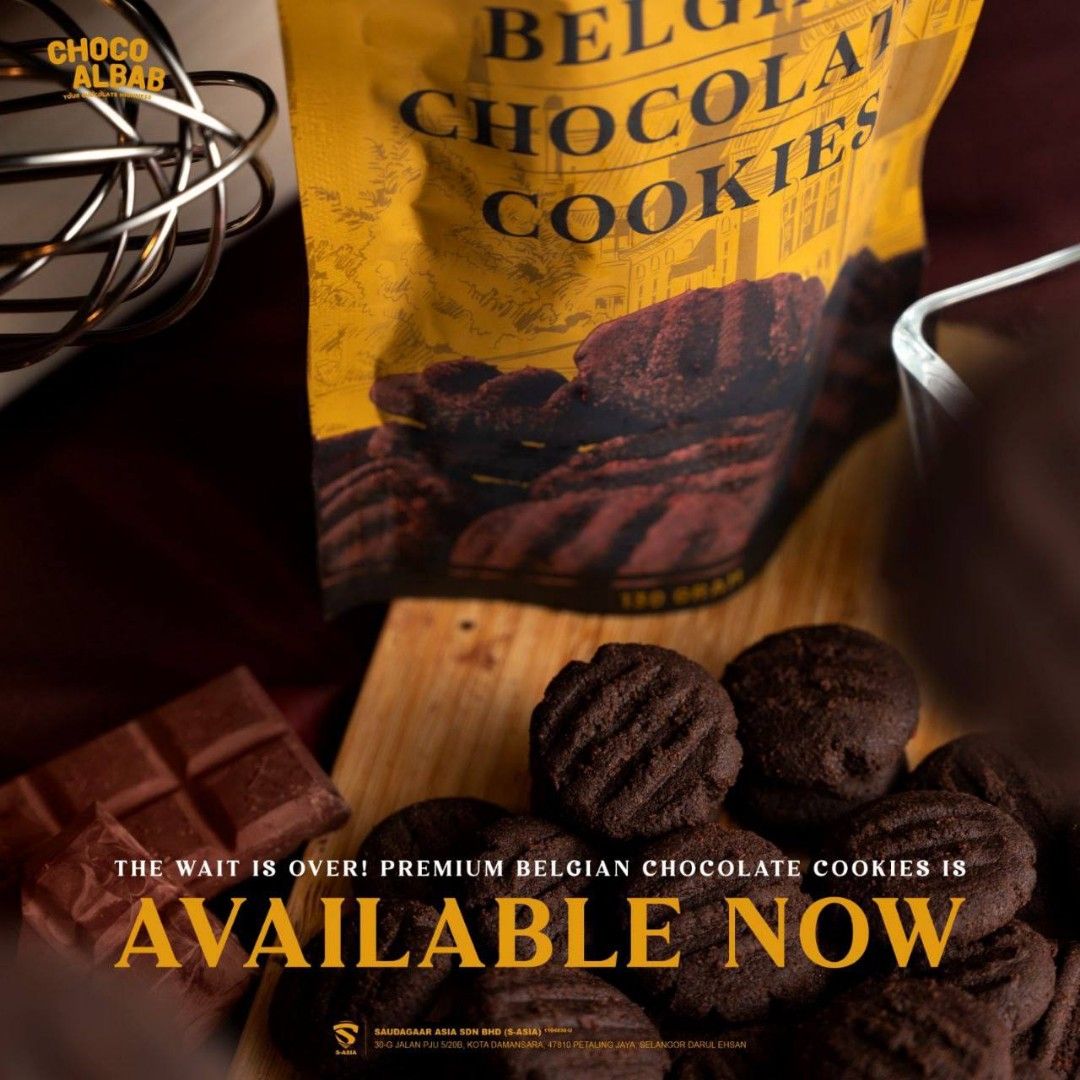 Belgian Chocolate Cookies Choco Albab, Food & Drinks, Homemade Bakes on ...