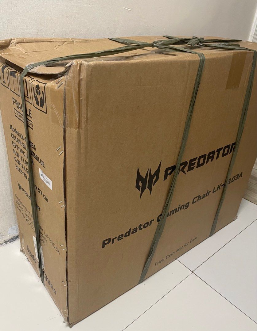 Brand New Predator Gaming Chair LK-8103A, Furniture & Home Living ...