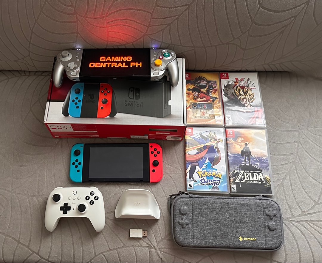 BUNDLE: Nintendo Switch V1, Video Gaming, Video Game Consoles, Nintendo on Carousell