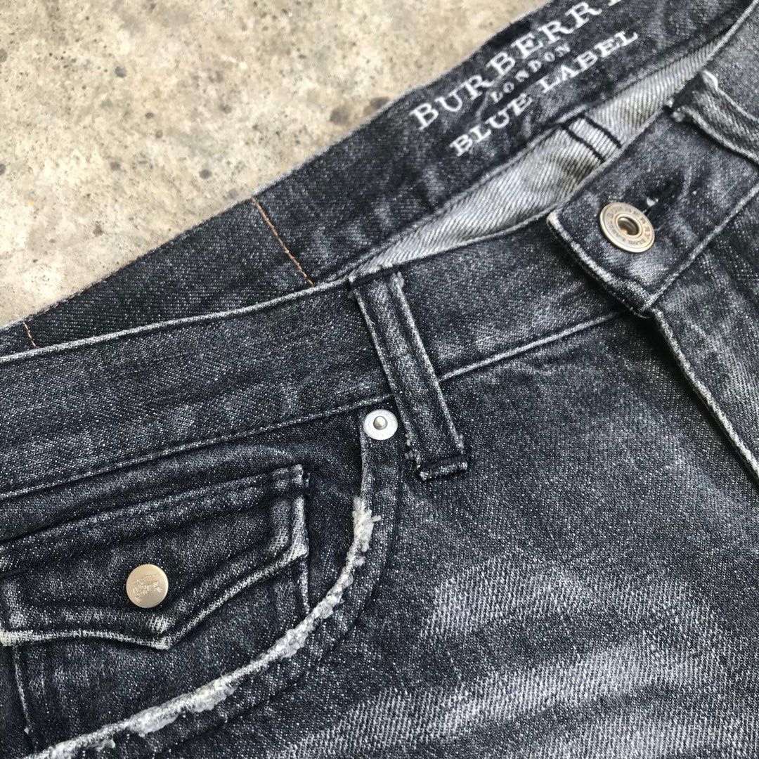 Burberry Blue Label (BootCut) Black Wash, Men's Fashion, Bottoms, Jeans ...
