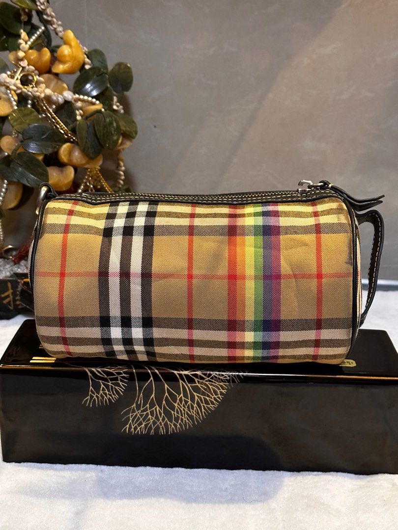 Burberry Rainbow Check Papilon pouch Bag, Luxury, Bags & Wallets on ...