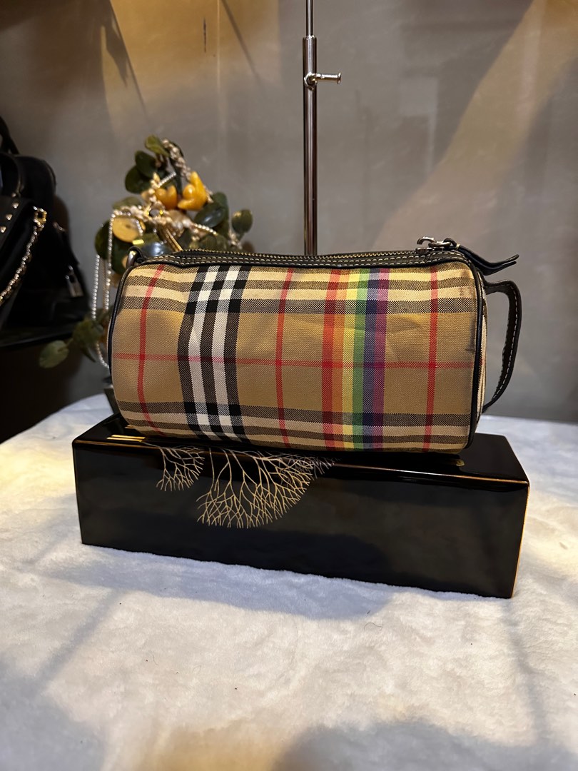 Burberry Rainbow Check Papilon pouch Bag, Luxury, Bags & Wallets on ...