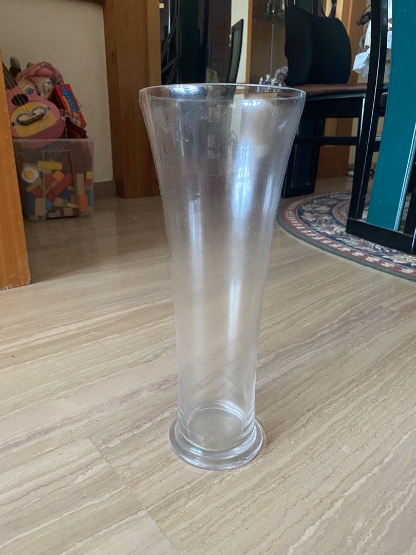 BX Glass Vase- lightweight, Furniture & Home Living, Home Decor, Vases ...