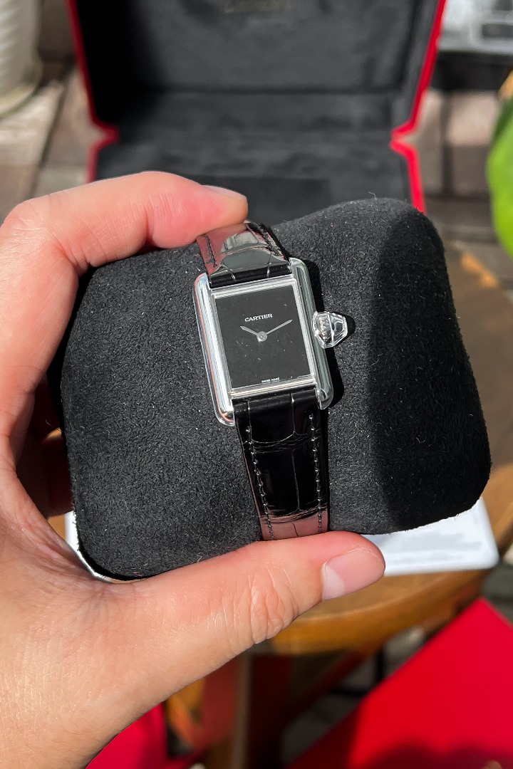 BNIB CARTIER TANK MUST BLACK (small) WSTA0071 - 2022, Luxury, Watches ...