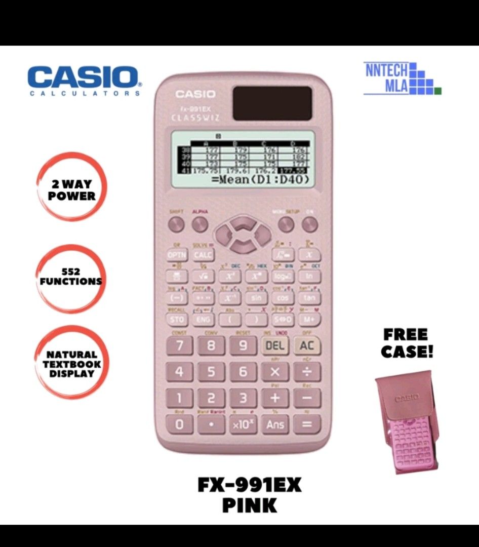 CASIO FX-991EX PLUS PINK, Hobbies & Toys, Stationary & Craft ...