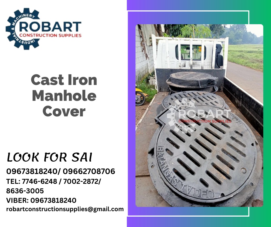 Cast Iron Manhole Cover, Commercial & Industrial, Construction Tools ...