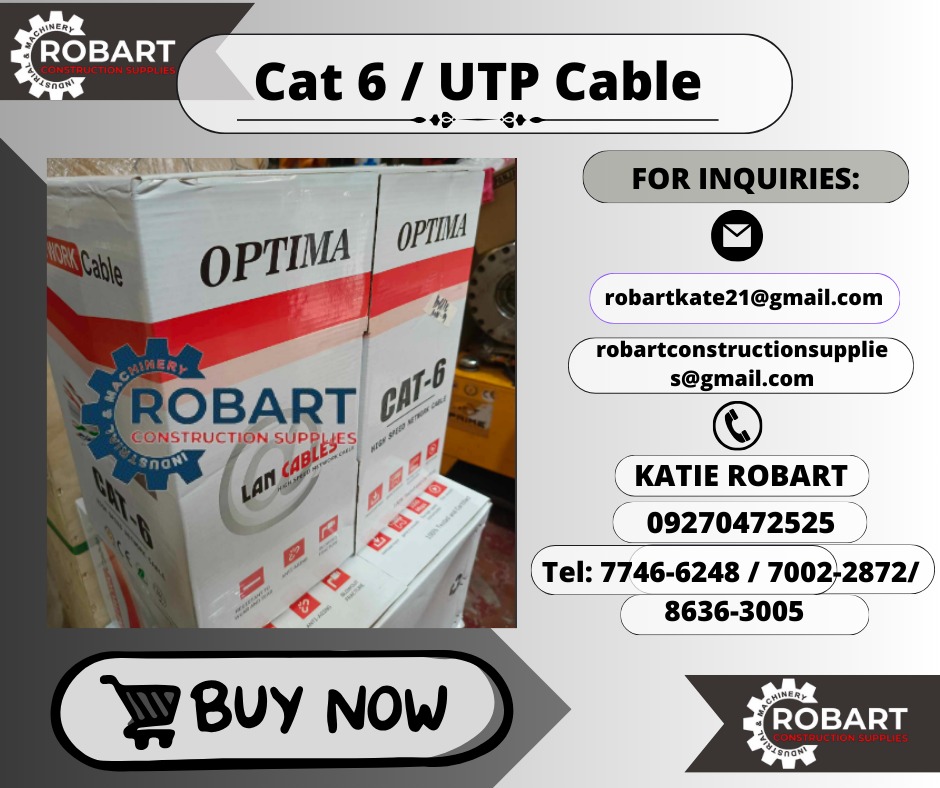 CAT 6/ UTP CABLE, Commercial & Industrial, Construction Tools ...