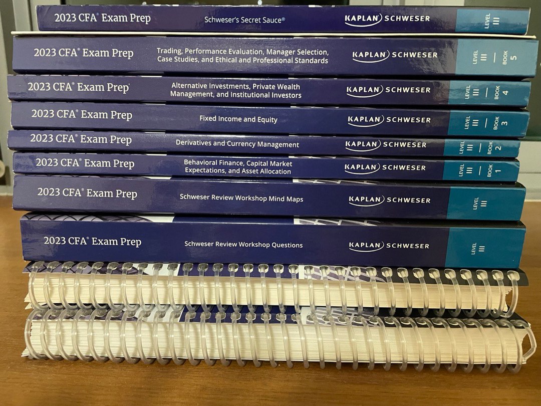 CFA LEVEL 3 KAPLAN SCHWESER FULL PACKAGE, Hobbies & Toys, Books ...