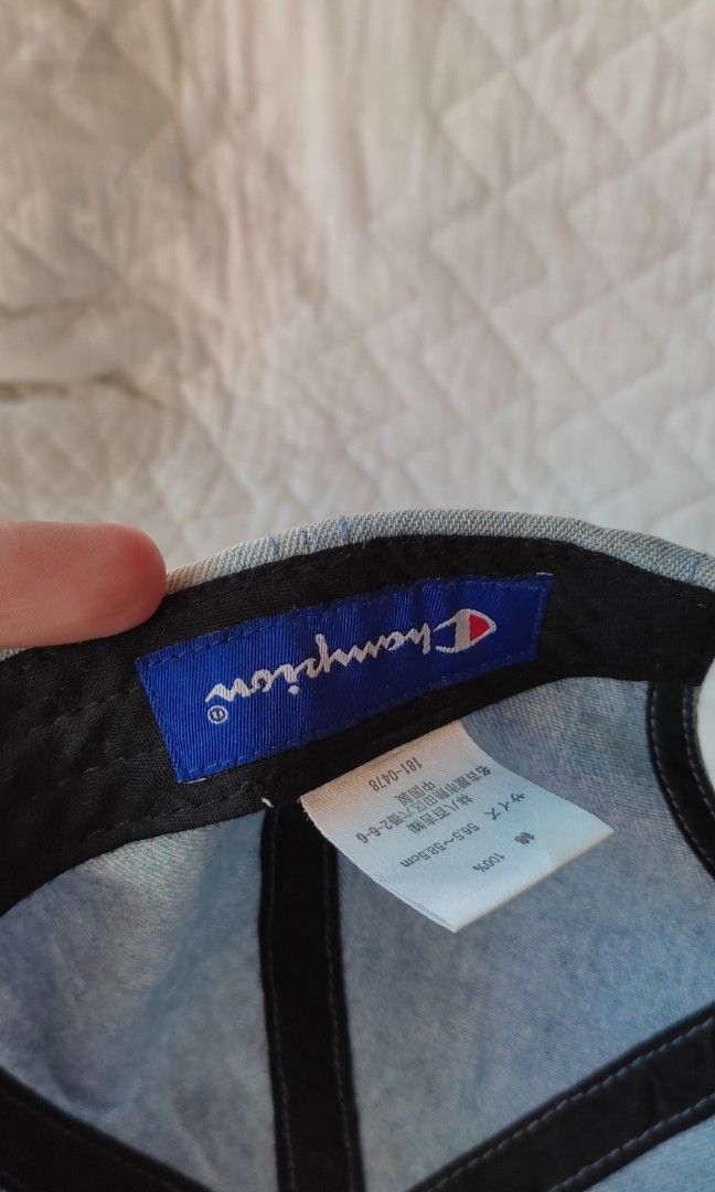 Champion denim cap, Men's Fashion, Watches & Accessories, Caps & Hats ...