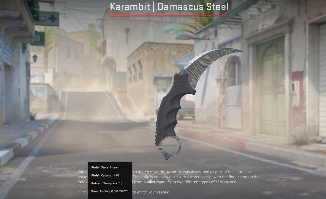 Karambit Damascus Steel (Factory New) | CS2 CSGO, Video Gaming, Gaming ... Karambit Damascus Steel (Factory New) | CS2 CSGO, Video Gaming, Gaming ...