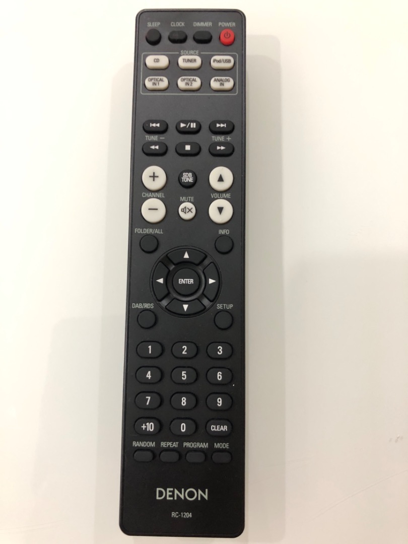 Denon Remote Controller Model RC 1204 For Denon Micro Audio System , Audio, Other Audio ...