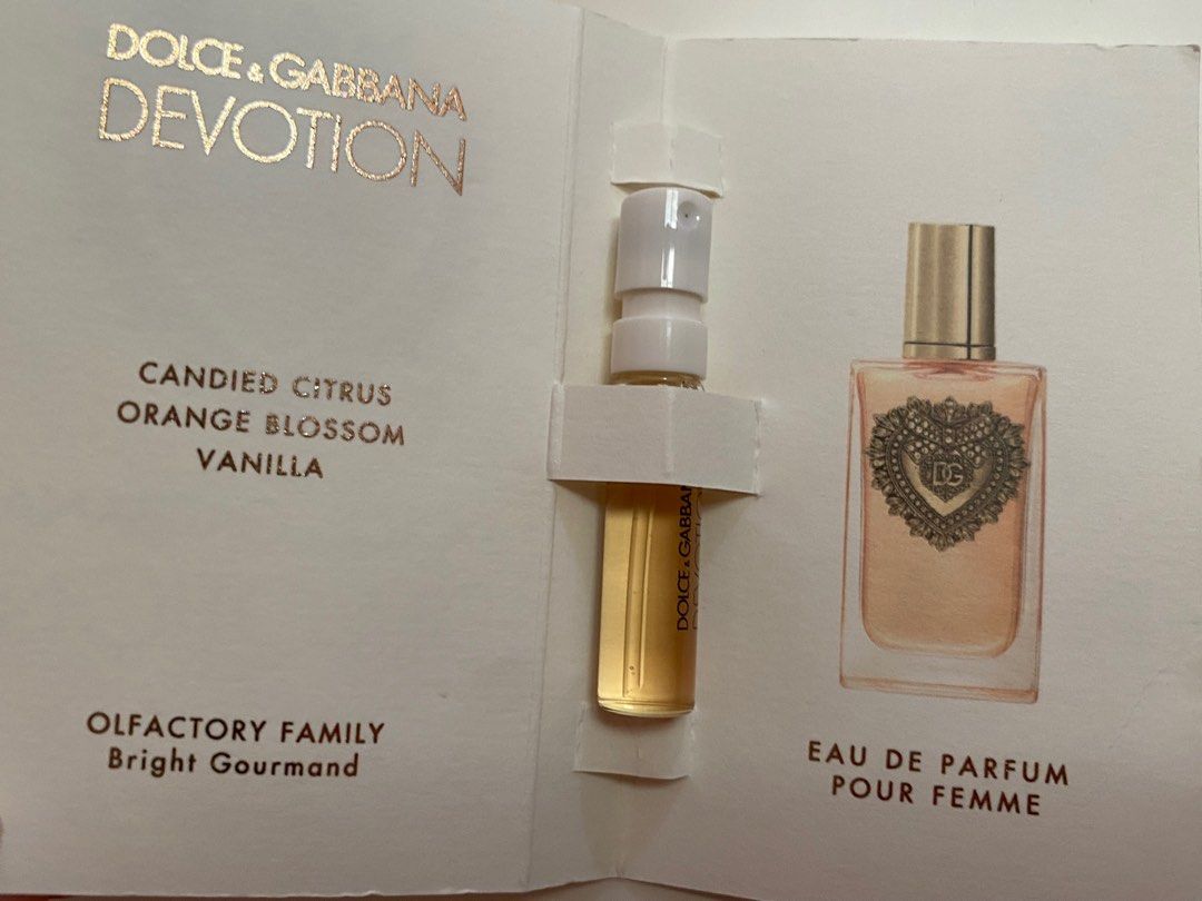 D&G devotion edp sample 1.5ml, 美容＆個人護理, 健康及美容 - 香水＆香體噴霧 - Carousell