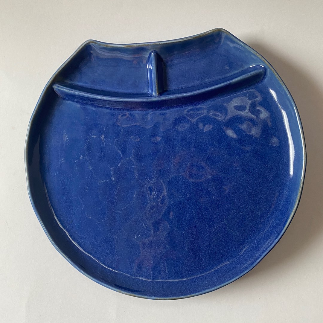 Dinner plate with partition - stoneware, Furniture & Home Living ...