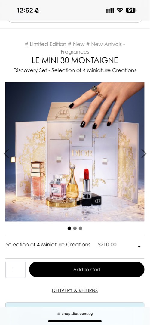 Dior Advent Calendar - Selection of 24 Miniature Creations 2023 dior ...