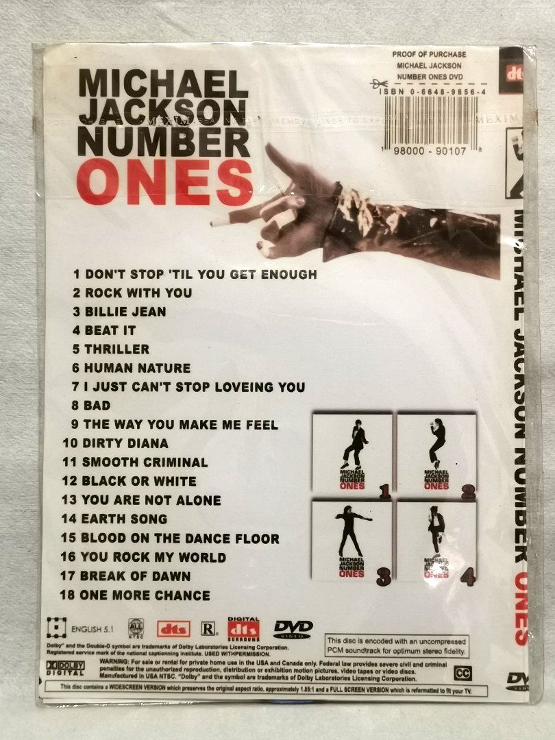 DVD Michael Jackson Greatest Hits, Hobbies & Toys, Music & Media, CDs ...