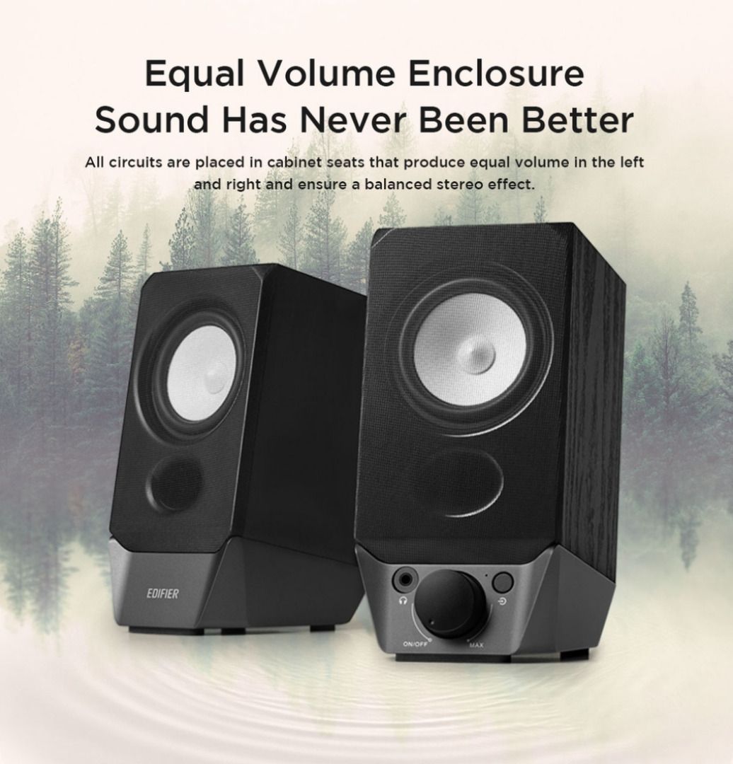 Edifier R19BT 2.0 PC Speaker System with Bluetooth 5.3 , USB , AUX , 4W ...