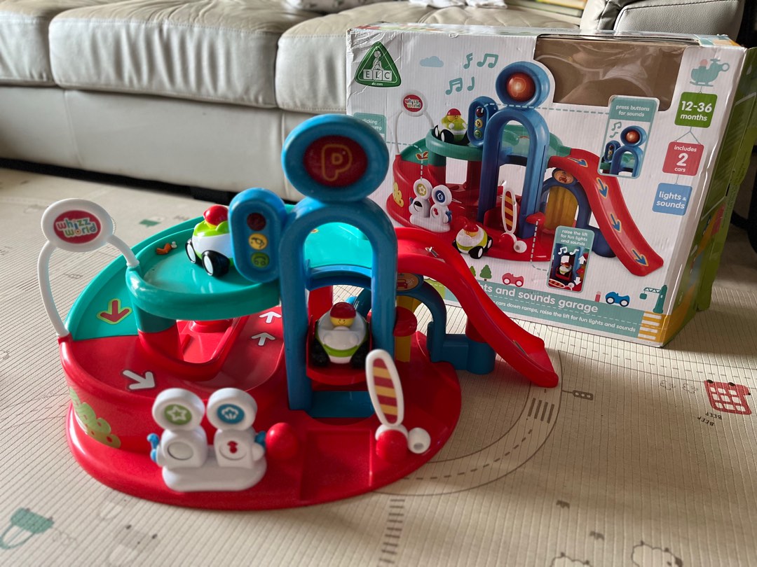 ELC Whizz world lights and sound garage, Babies & Kids, Infant Playtime ...