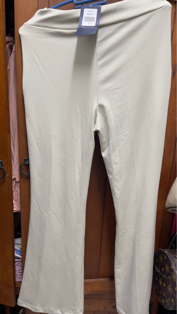 Elgini Bootcut Oatmeal, Women's Fashion, Bottoms, Other Bottoms on ...