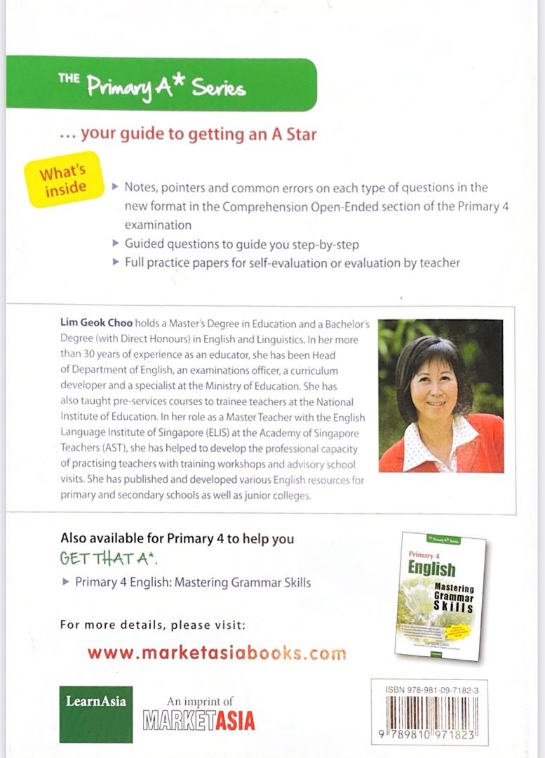 English Comprehension Assessment Book - Primary 4, Hobbies & Toys ...