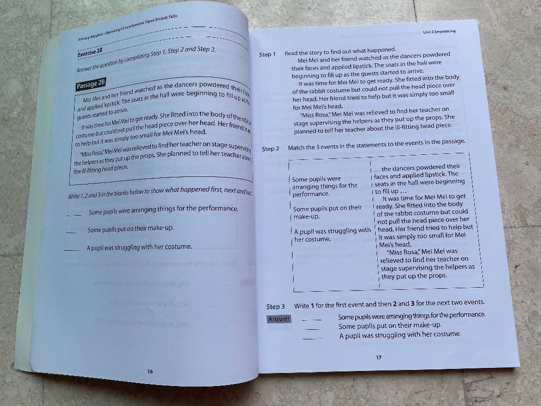 English Comprehension Assessment Book - Primary 4, Hobbies & Toys ...