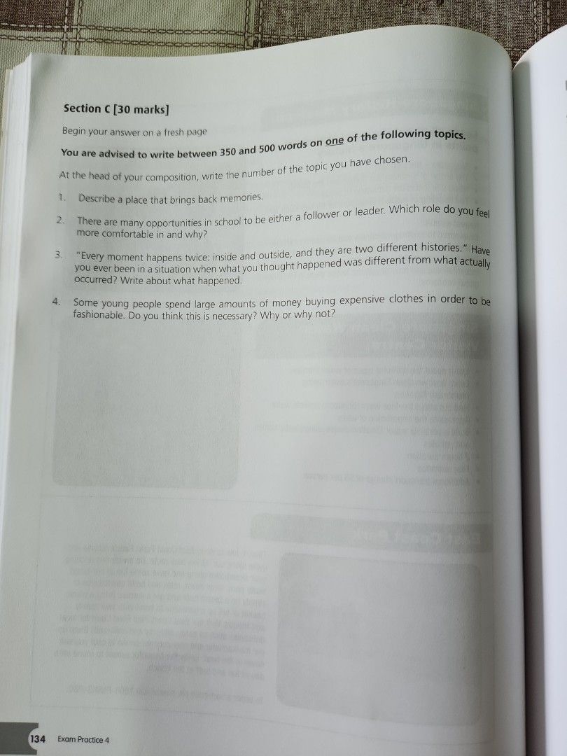 English exam practice secondary 4, Hobbies & Toys, Books & Magazines ...