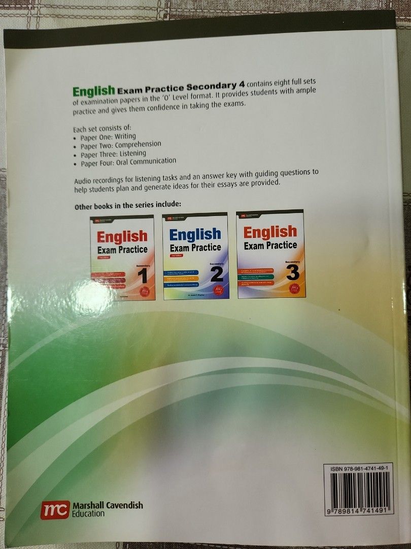 English exam practice secondary 4, Hobbies & Toys, Books & Magazines ...