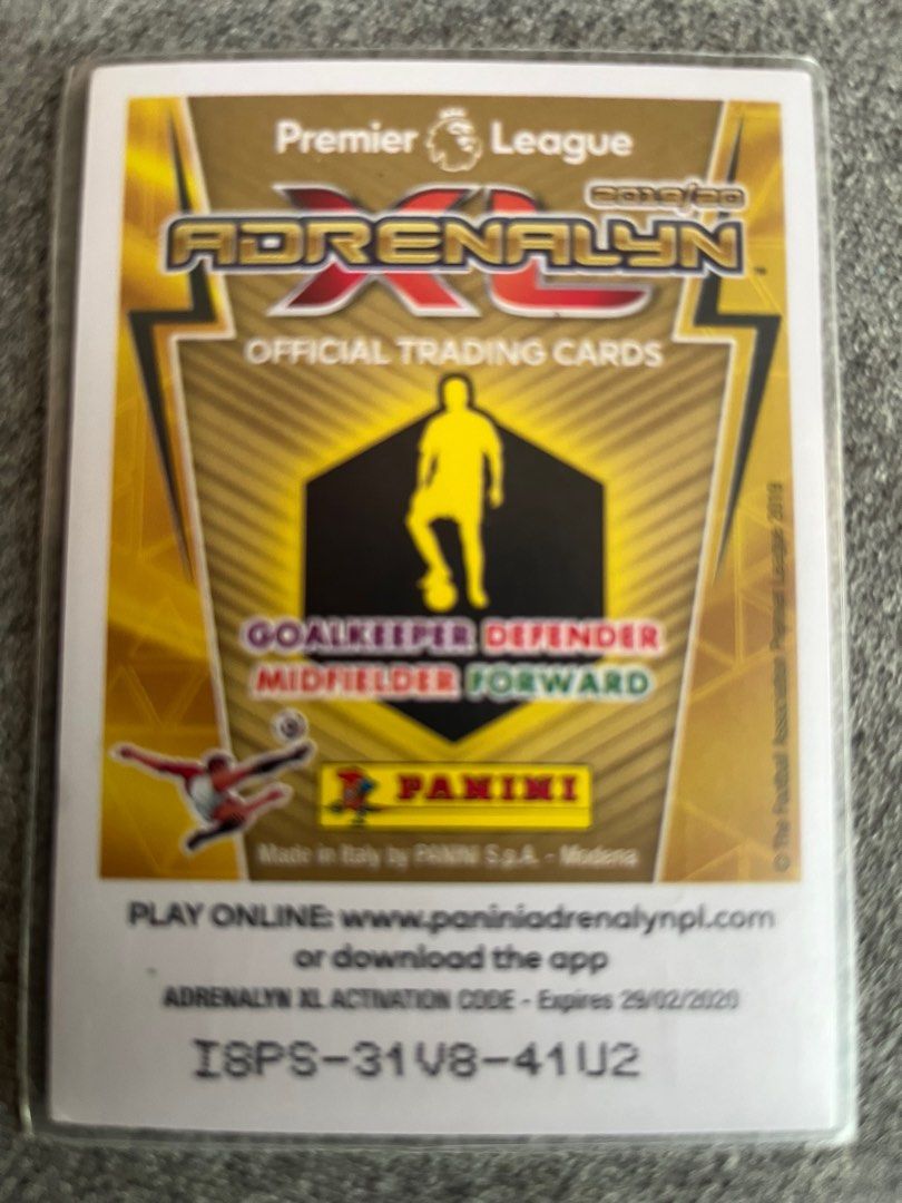 EPL 19/20 Adrenaline Invincible Card, Hobbies & Toys, Memorabilia ...