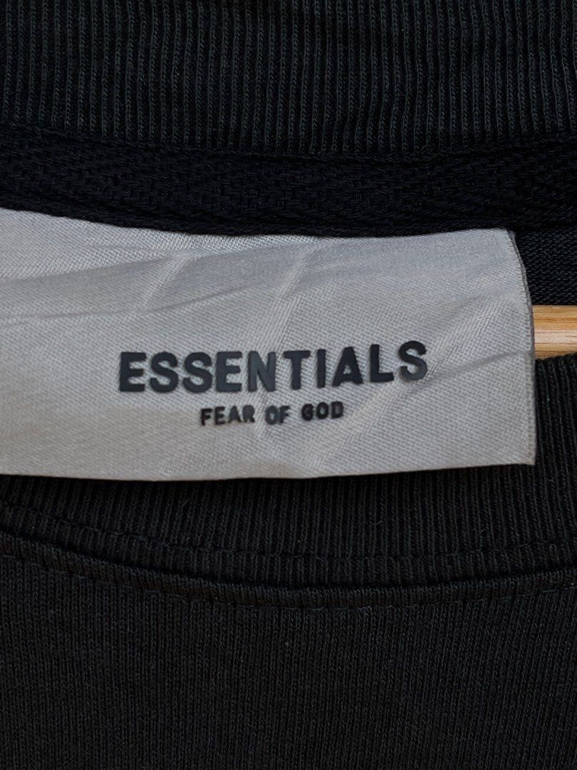 ESSENTIAL FOG BLACK TEE, Men's Fashion, Tops & Sets, Tshirts & Polo ...