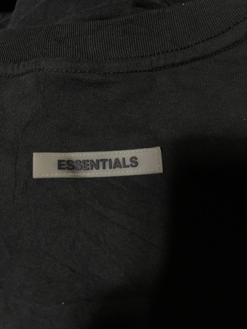 ESSENTIAL FOG BLACK TEE, Men's Fashion, Tops & Sets, Tshirts & Polo ...