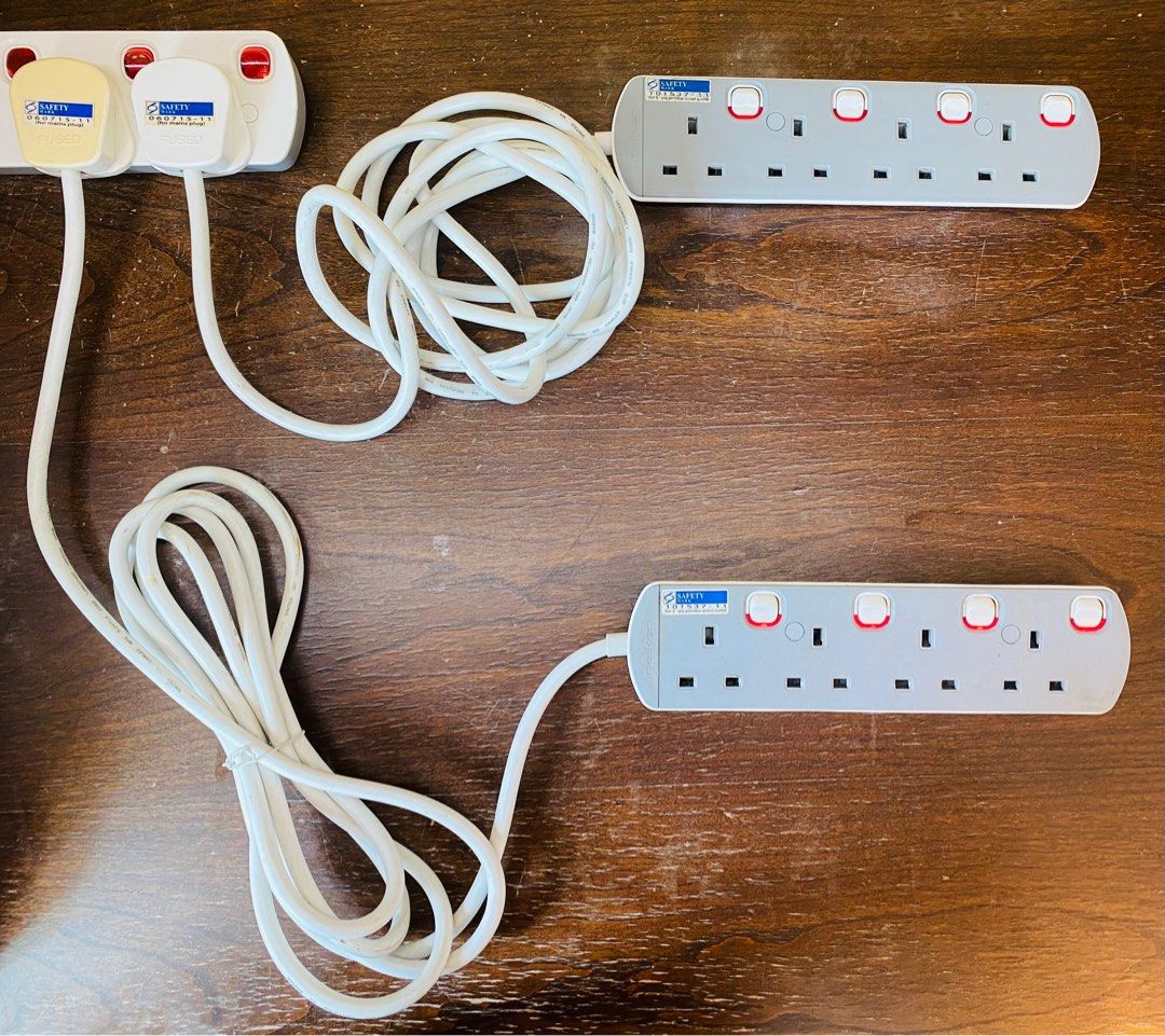 Extension Power Socket (Set of 2), TV & Home Appliances, Electrical ...