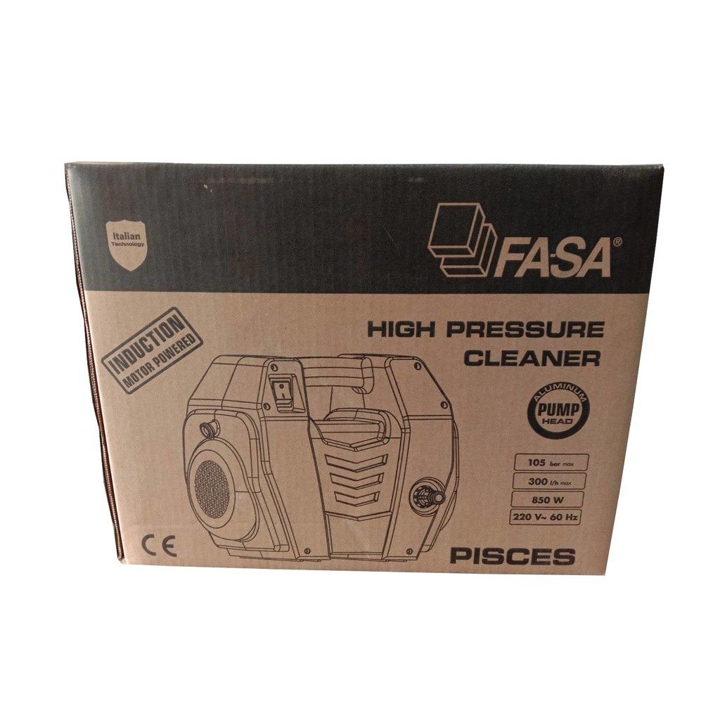 FASA Pisces Pressure Washer 220/60 850 Watts Complete Accessories ...